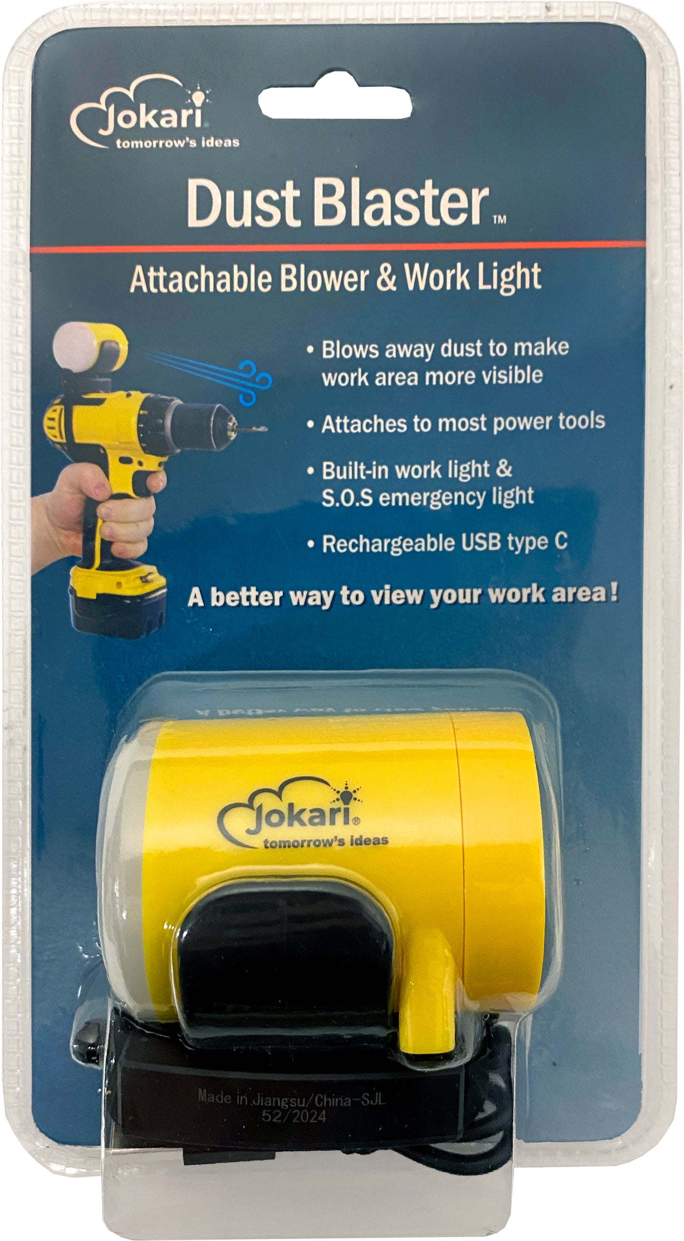 Dust Blaster™ - Attachable Blower & Work Light – Jokari